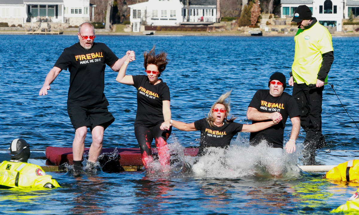 Photo gallery: 20th annual Polar Bear Jump at Portage Lakes