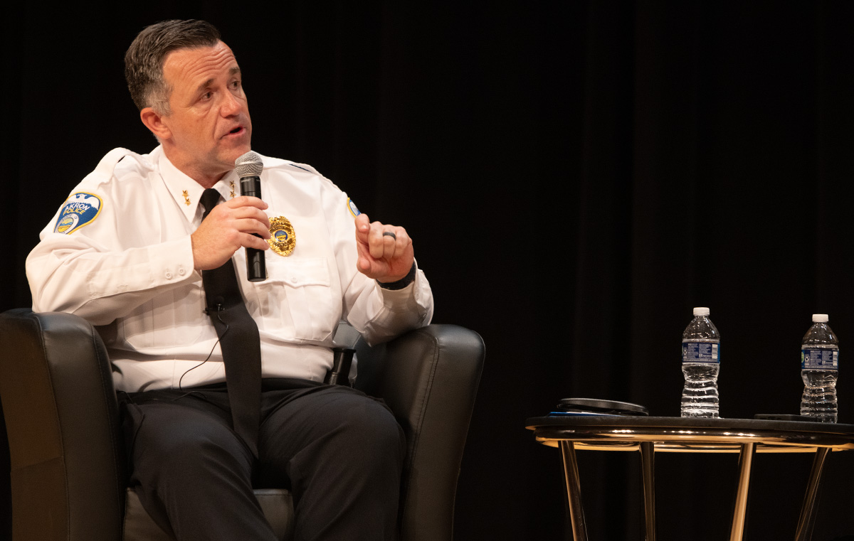 Tuesday’s town hall with Deputy Police Chief Brian Harding