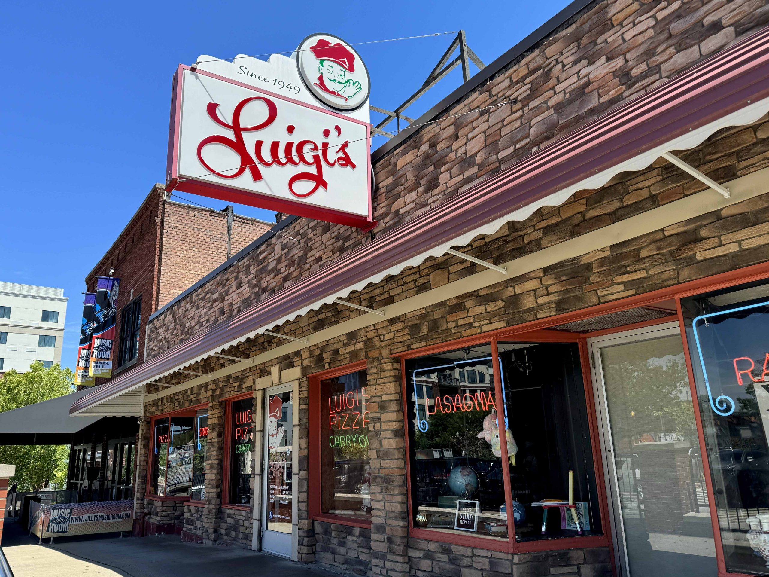 Luigi's pepperoni, pastas, salad dressing are all on Akron's menu
