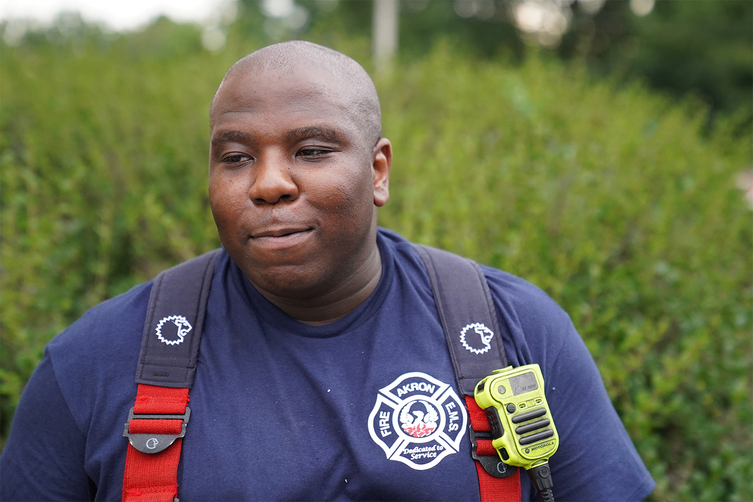 Akron firefighter returns to Lawton Street for National Night Out
