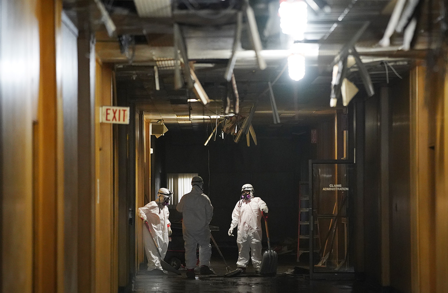 See the damage and debris inside Akron's Firestone Plant #1